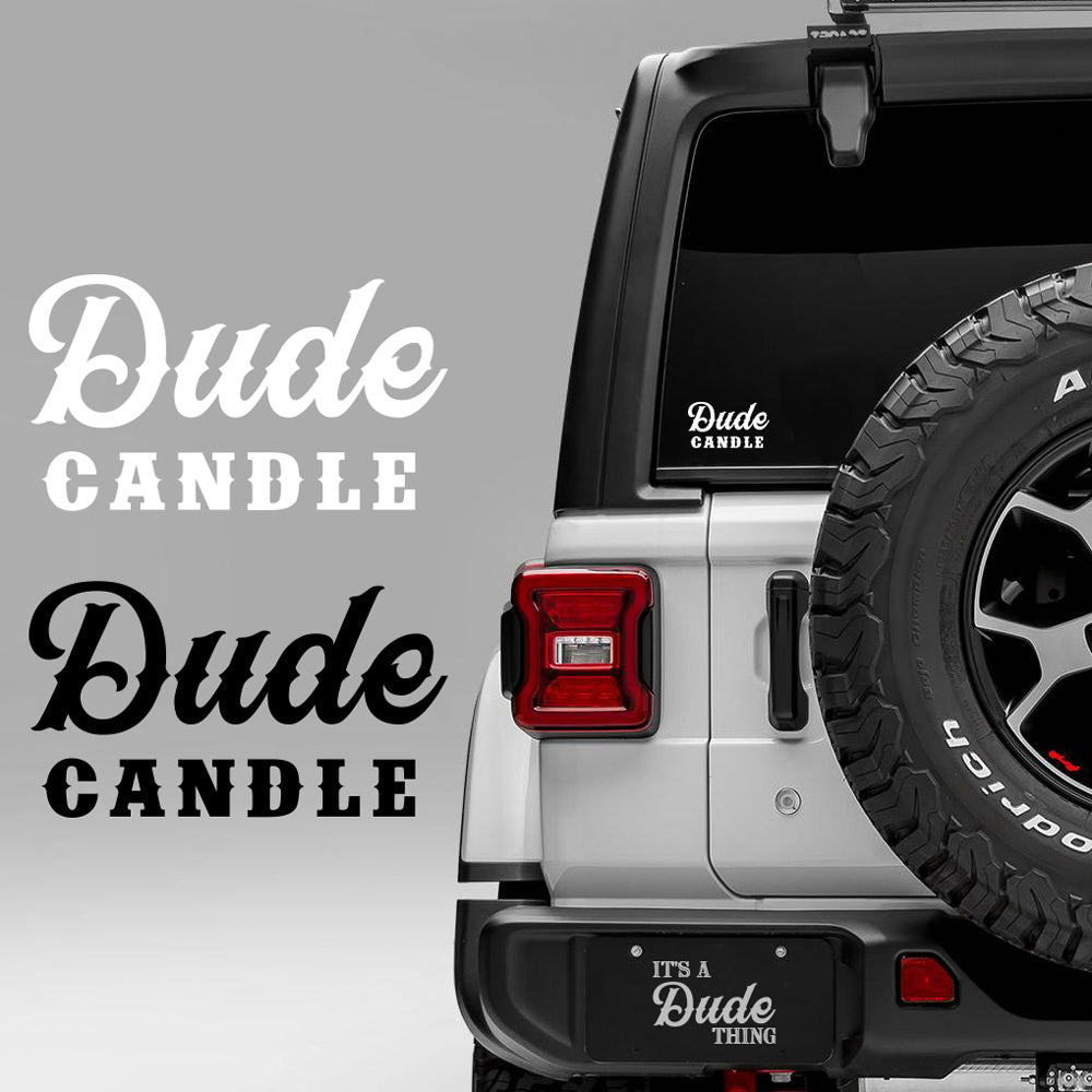 Dude Candle Die Cut Stickers